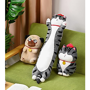 Joy Peach Plushies，Cat Plush Toys,30 in Super Soft Cat Pillow,Cat Plush Pillow for All Ages，Relieves Loneliness and Fatigue