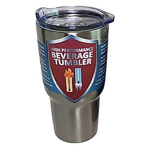 NorChill 20 oz Splash Resistant Stainless Steel Tumbler Lid, Clear