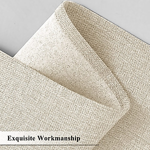 Linen Armrest Covers for Sofa, Beige Cream Armrest Covering for Chair, Armchair Slipcover for Living Room Couch Loveseat Recliner Armrest Cover Arm Covers Protector for Pets, Sets of 2, Champagne