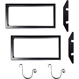 YANGSHUO Firewood Rack Indoor - 23-Inch Fireplace Firewood Holder with Kindling Holder，Heavy Duty Indoor Wood Log Rack