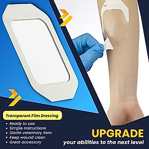 Sterile Sutures Thread with Needle, Disposable Stapler and Wire Remover Instrument Plus Waterproof Adhesive Film- Emergency Survival First Aid Field Practice, Wound Tactical Demo, Vet Clinic Use