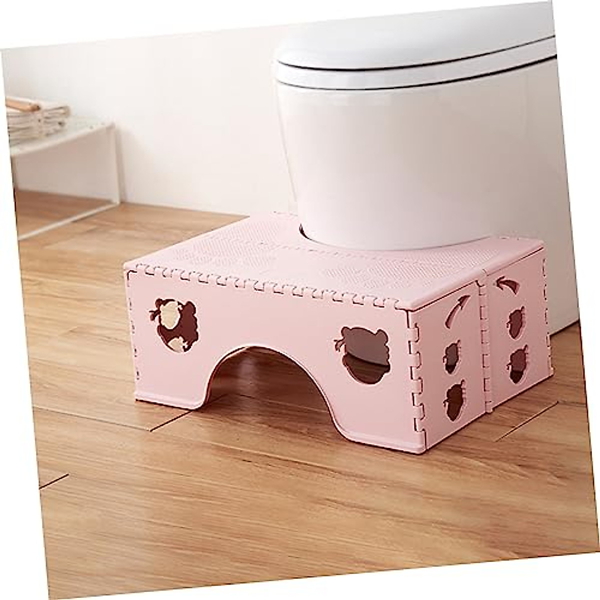 Footstool Black Foot Stool Potty Stepping Stool for Kids Black Footstool Potty Step Stool Adjustable Footstool Poop Stool Compact Toilet Stool Kids Step Stool Pink Aldult