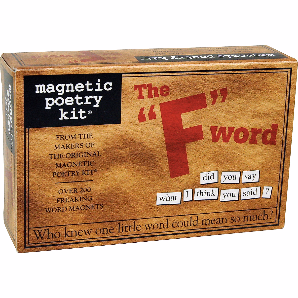 Magnetic Poetry - F Word Kit - Words for Refrigerator - Write Poems and Letters on the Fridge - Made in the USA