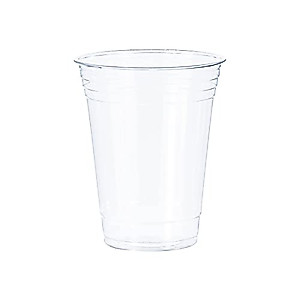 SOLO Cup Company Plastic Party Cold Cups, 16 oz, Clear, 50 pack