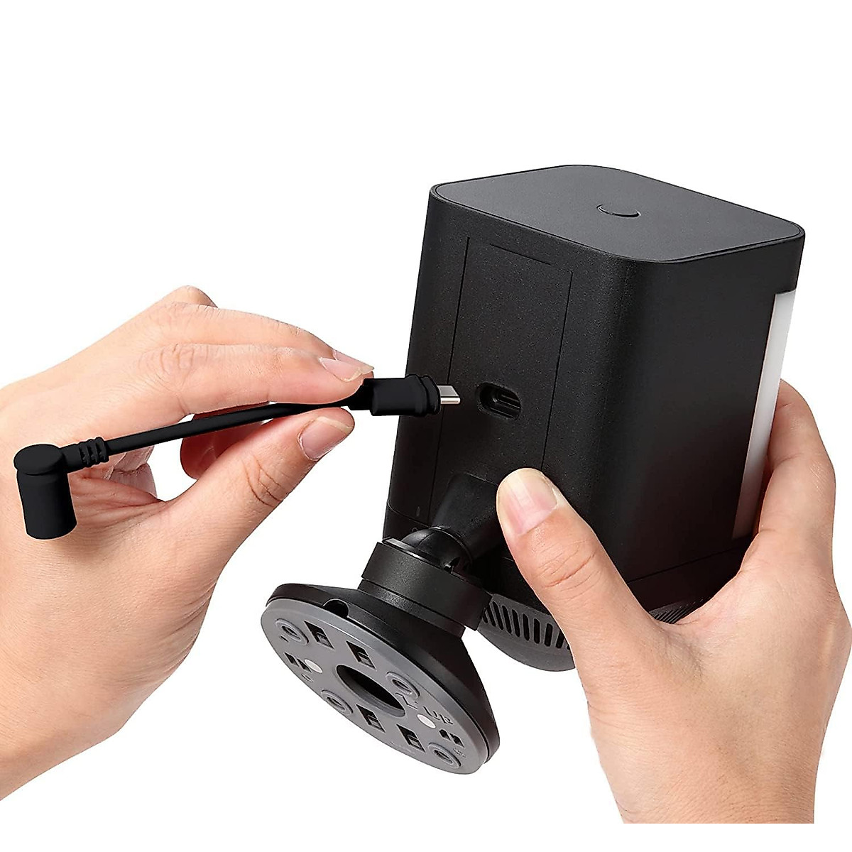 dosili Solar Panel Compatible with Ring, 6W for Stick Up Cam, Stick Up Cam Pro, Spotlight Cam Plus, Spotlight Cam Pro - Black