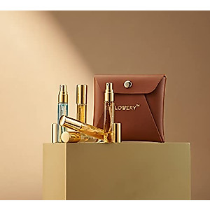 LOVERY Mini Perfumes for Women Perfume Gift Set, Woody Floral Women's Fragrances Perfume Set, 10ml Bottle Samples, Womens Perfume Sampler Sets, Man Cologne for Men Mini Travel Toiletries