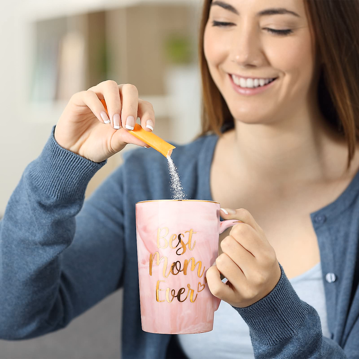 Nuanchu 3 Pcs Mother's Day Gifts for Mom Include Best Mom Ever Coffee Mug Remember I Love You Mom Ceramic Ring Dish Best Mom Ever Keychain for Mom from Daughter and Son