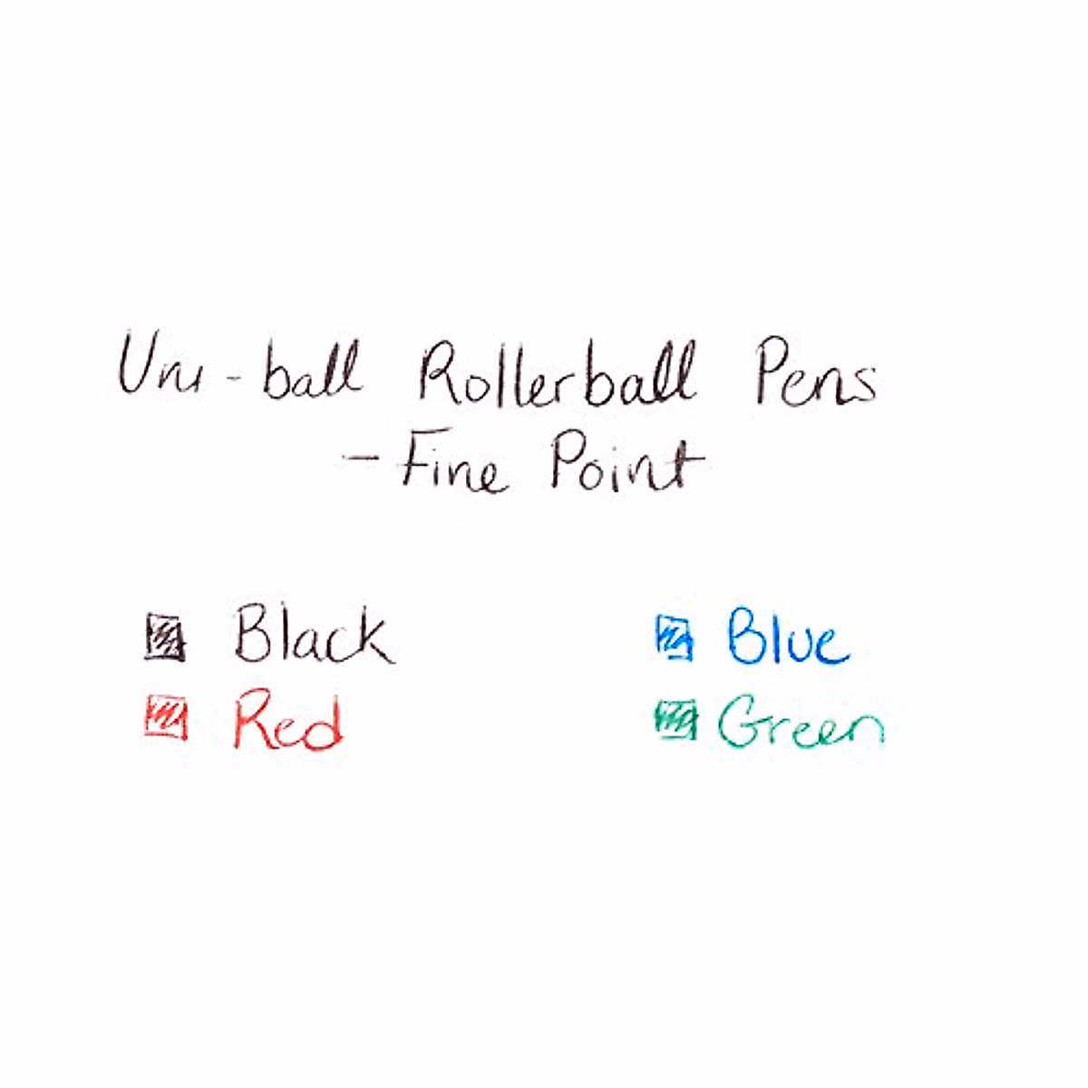 uni-ball Roller Grip Rollerball Pens Fine Point, 0.7mm, Black, 12 Pack