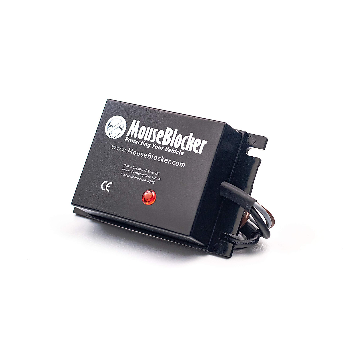 MouseBlocker 12V Ultrasonic Under Hood Mouse and Rodent Deterrent for Your Vehicle