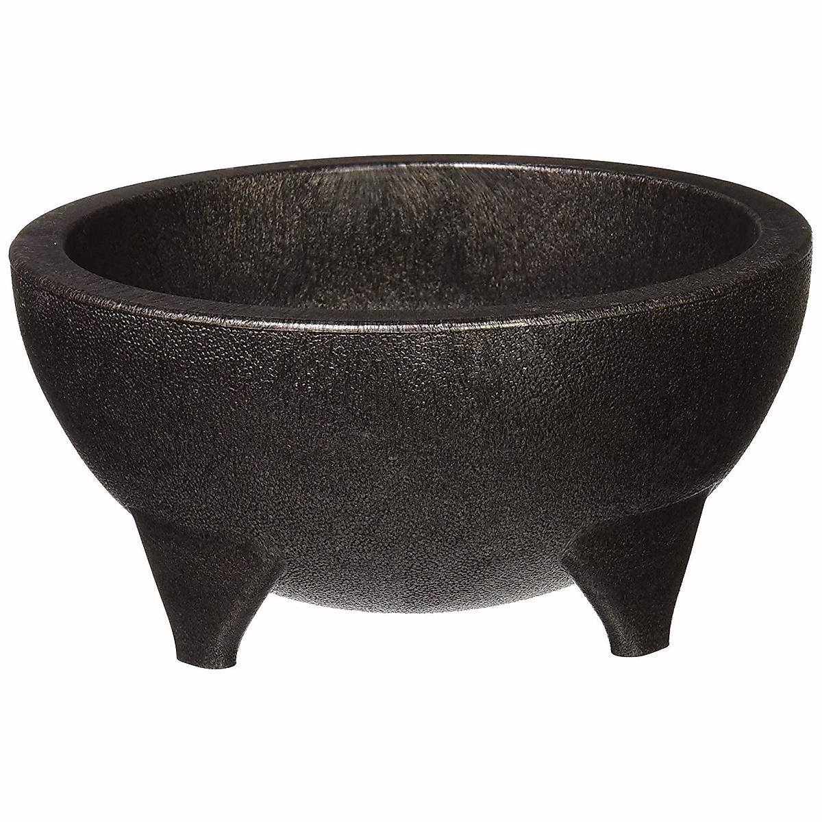 LavoHome 6 Pack of Salsa Bowls, Black Plastic Mexican Molcajete Chips Guacamole, Serving Dish, Sauce Cup, Side dish, Snack, Chips, Dip, Nuts or Candy. Great to use at any event