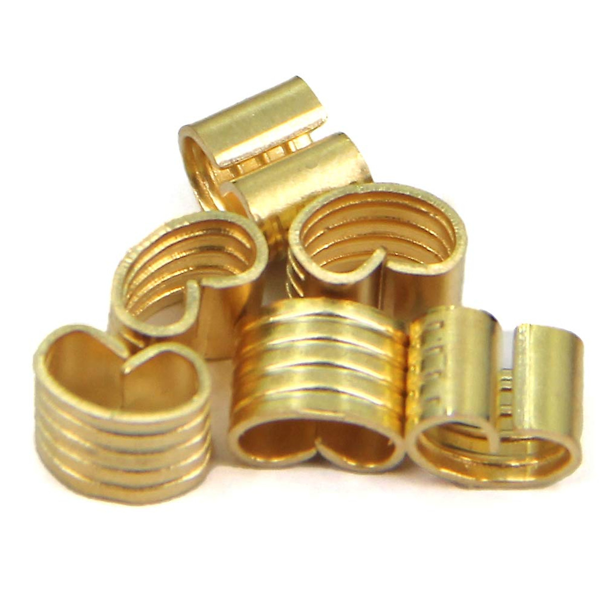 Zeberoxyz 10pcs Copper Buckle,Wire Cable Connector, Wire Cable Terminal Lightweight Compact Terminal Accessory for 3D Printer Parts (Copper Buckle)