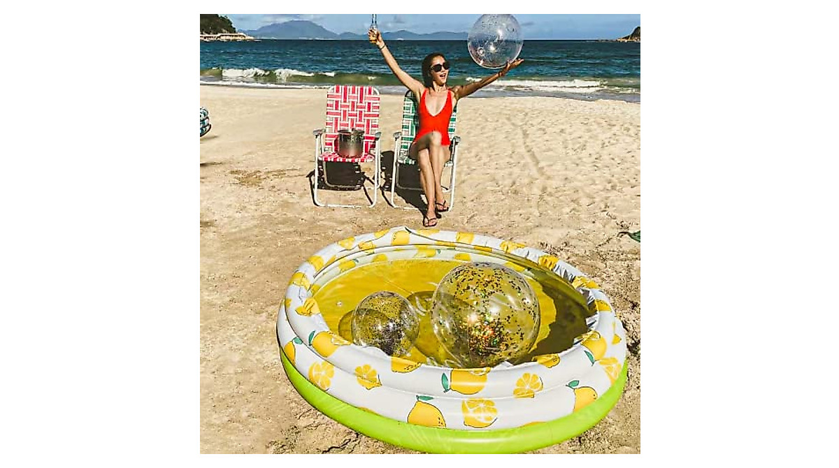 Float Joy 3-in-1 Kiddie Pool & Sprinkler 60" for Summer Outdoor Fun