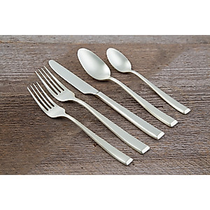 CAMBRIDGE Silversmiths Samira Champagne Satin 20-Piece Flatware Set, Service for 4