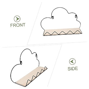 Amosfun Hanging Storage Racks Wall Mounted Shelf Wall Mounted Floating Shelves Hanging Holder Wall Storage Floating Shelves Storage Shelves Wall Shelf Storage Shelf Decor Wooden