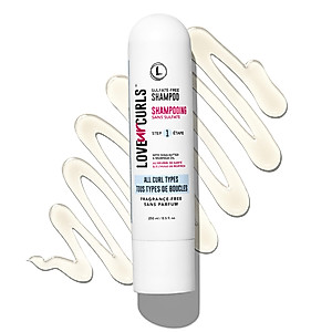 Love Ur Curls LUS Fragrance Free Shampoo, Moisturizing and Scalp Cleanse for Curly, Wavy, or Kinky Coily Hair, Vegan and Silicone Free,250mL