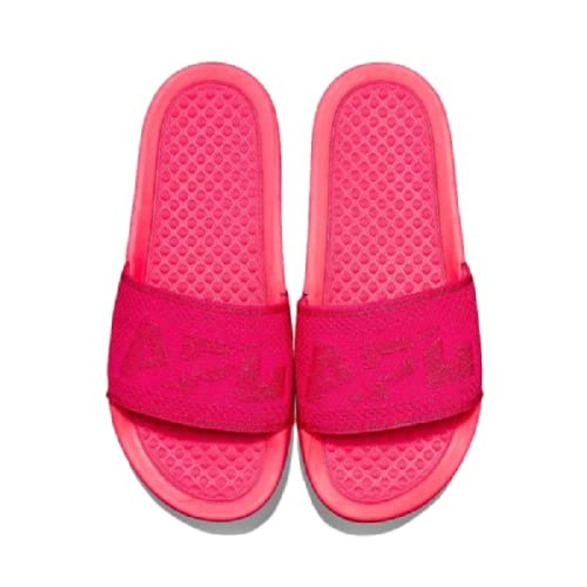 APL: Athletic Propulsion Labs Women's Big Logo TechLoom Slide, (Neon Pink, 7, numeric_7)
