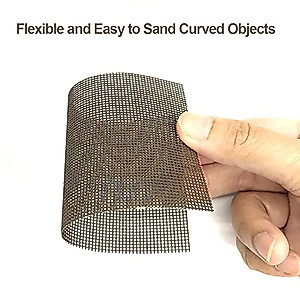 O'SKOOL Mesh Sanding Sheet 180, 240, 320, 400, and 600 Grit (Provided in a 10 Sheet Pack) Dust Free Mesh Abrasive Sandpaper