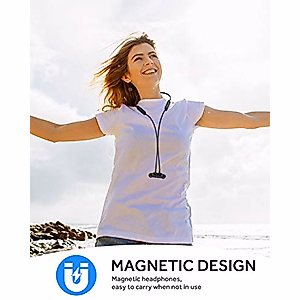 Yamipho Bluetooth Headphones Wireless Earbuds - HiFi HD Stereo Bluetooth 5.0 Earphones Neckband Sports Headsets for Workout Gym, IPX7 Waterproof CVC 6.0 Noise Cancelling 12 Hours Playtime