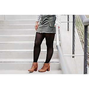 No nonsense Women's Super Opaque Control-Top Tights, Black, Small