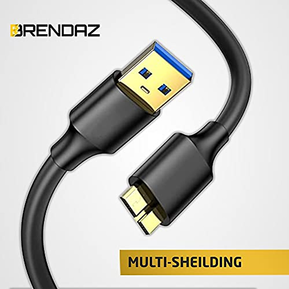 USB 3.0 Interface Cable, USB 3.0 A to Micro B Compatible w/Canon EOS-1D X Mark II, 7D Mark II, 5DS, 5DS R, EOS 5D Mark IV DSLR Nikon D5 D850 D810A D810 D500 FujiFilm GFX 50S, X-T2 Camera (10-Feet)
