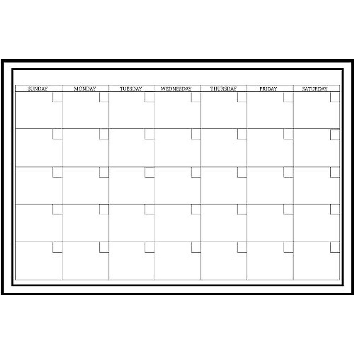 WallPops WPE0447 Large Monthly Dry Erase Calendar Decal, White & Off-White