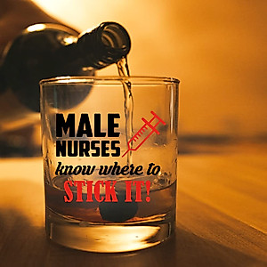 AGMdesign Nurses Whiskey Glass, Nurse Appreciation Gift for Him, Husband, Dad, Grandpa,Nurse, Funny Nurse Gift for Nurses Day Nurses Week Graduation Birthday, Women Men Coworkers Friends