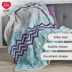 Red Heart Soft Yarn, Black (E728.4614)