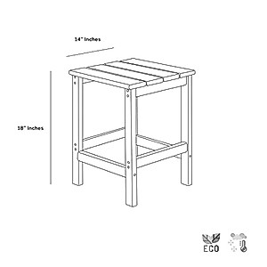 WestinTrends Malibu 3 Piece Outdoor Rocking Chair Set, All Weather Poly Lumber Porch Patio Adirondack Rocking Chair Set of 2 with Side Table, Turquoise