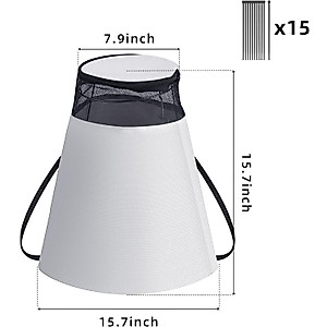 LFUTARI 2pcs Winter Rose Protective Cover - Winter Protection Rose Cones - Rose Collars for Winter Protection Against Frost, Animals Eating (2)