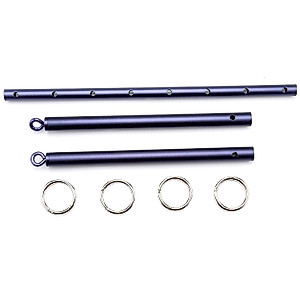 EXREIZST Expandable Purple Blue Spreader Bar Set Adjustable Bar Training Tools Set