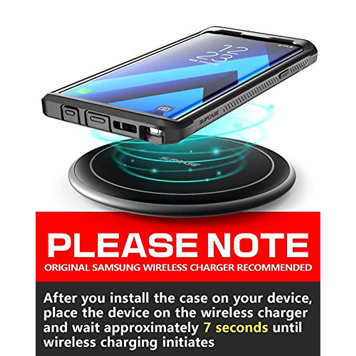 SUPCASE Unicorn Beetle PRO Series Phone Case for Samsung Galaxy Note 9, Full-Body Rugged Holster Case with Built-in Screen Protector for Samsung Galaxy Note 9 2018 (Black)