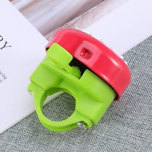 BESPORTBLE Bicycle Bell Ring for Boys Girls Bike Bell Cute Bicycle Ring Bell Accessory - Red Green