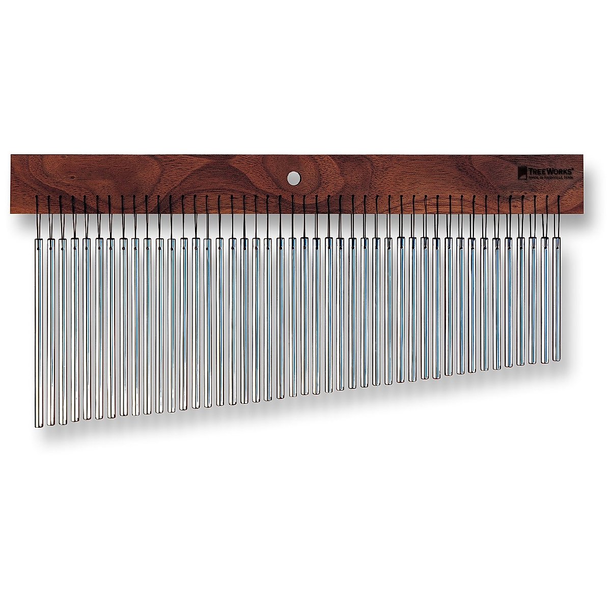 TreeWorks Chimes TRE44 Made in USA Large StudioTree Single Row Bar Chime with Ultra-Thin 1/4" Bars for Studio Recording (VIDEO)