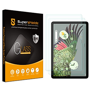 Supershieldz (2 Pack) Designed for Google Pixel Tablet (11 inch) Screen Protector, (Tempered Glass) Anti Scratch, Bubble Free