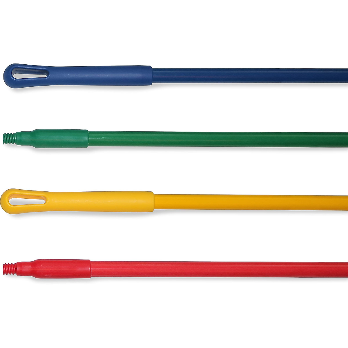 SPARTA 41225EC04 Fiberglass Broom Handle, Mop Handle, Replacement Handle With Acme Threaded Tip For Commercial Cleaning, 48 Inches, Yellow