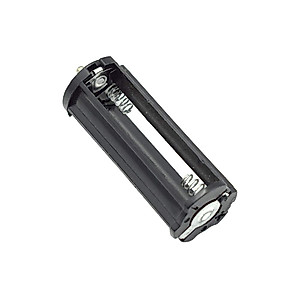 Hxchen Cylindrical Battery Holder Battery Storage Case for 3 x 1.5V AAA Batteries Flashlight Torch Black - (5 Pcs)