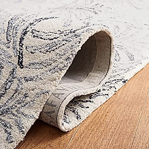 Safavieh Jardin Collection 8' x 10' Ivory/Grey JAR728F Handmade Contemporary Wool Blend Area Rug