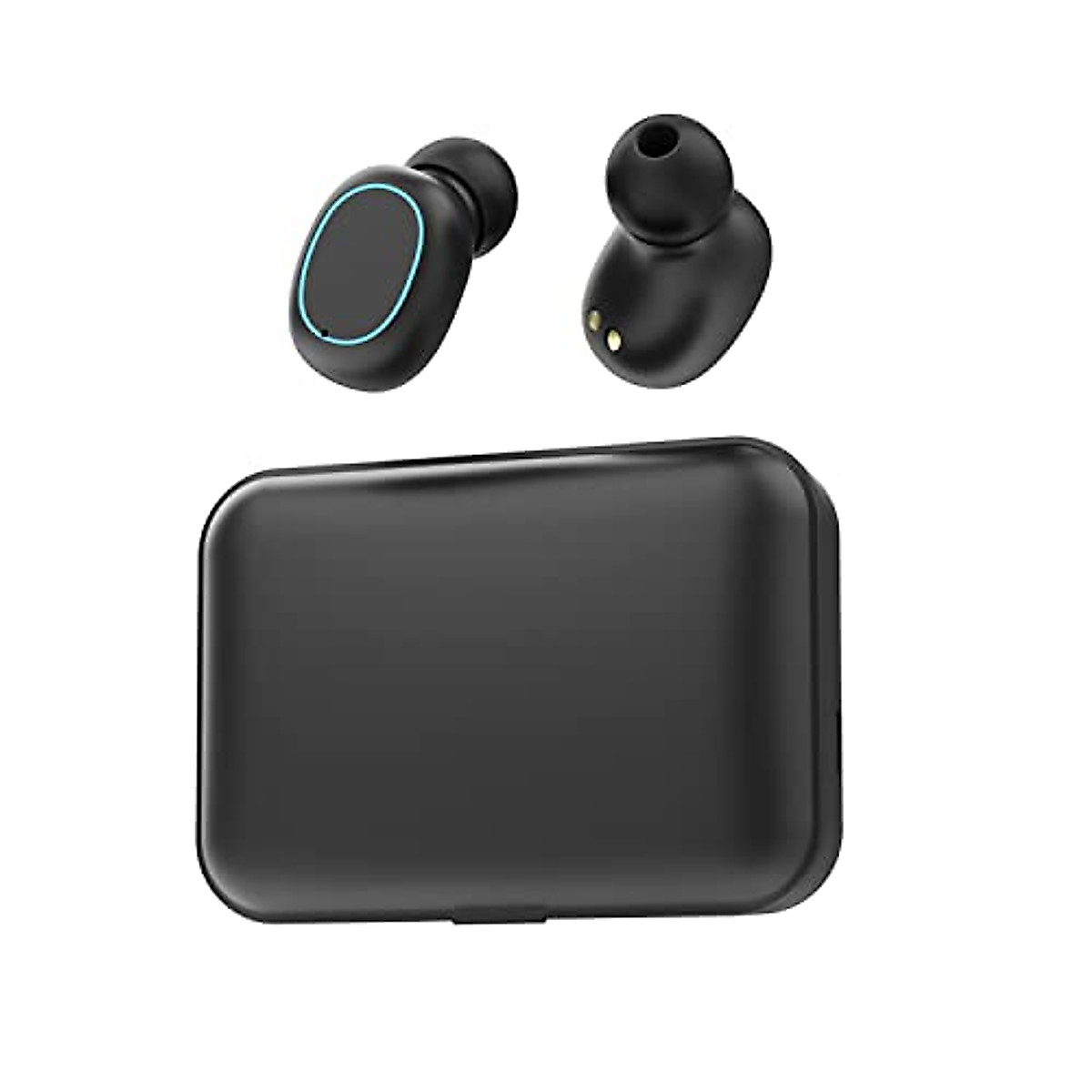 Laud True Wireless Earbuds – Sound ProBuds Compatible with iOS & Android - Built-in Microphone - Portable Charging Case with Digital Display - Black