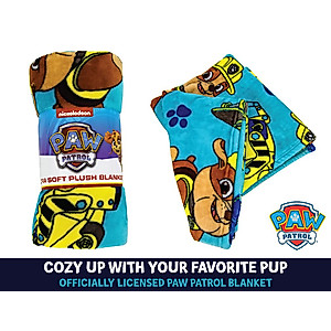 Tstars Paw Patrol Fleece Blanket Rubble Digging Plush Blankets for Toddler Kids Boys