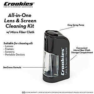 Croakies Kids Sport Eyewear Retainer with All-in-One Cleaning and Microfiber Cloth Kit l Sunglasses, Eyeglasses, and Prescription Glasses l Waterproof, Stain Resistant and Breathable l Blue - 2 Pack