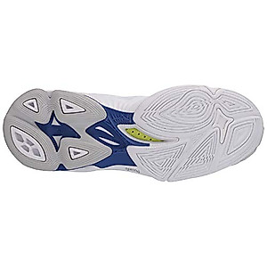 Mizuno Wave Lightning Z6 Mens Volleyball Shoe, White-Navy, 11