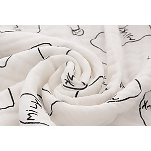 AIVIAI Muslin Baby Swaddle Blankets Baby Long Ripple Wrap Toddler Blankets