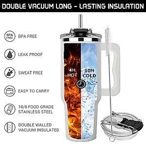 FROOBLEQUIRK Best 40oz Tumbler for Mom - Mother's Day Gift, No.1 Mom Cup, Birthday Present from Daughter or Son