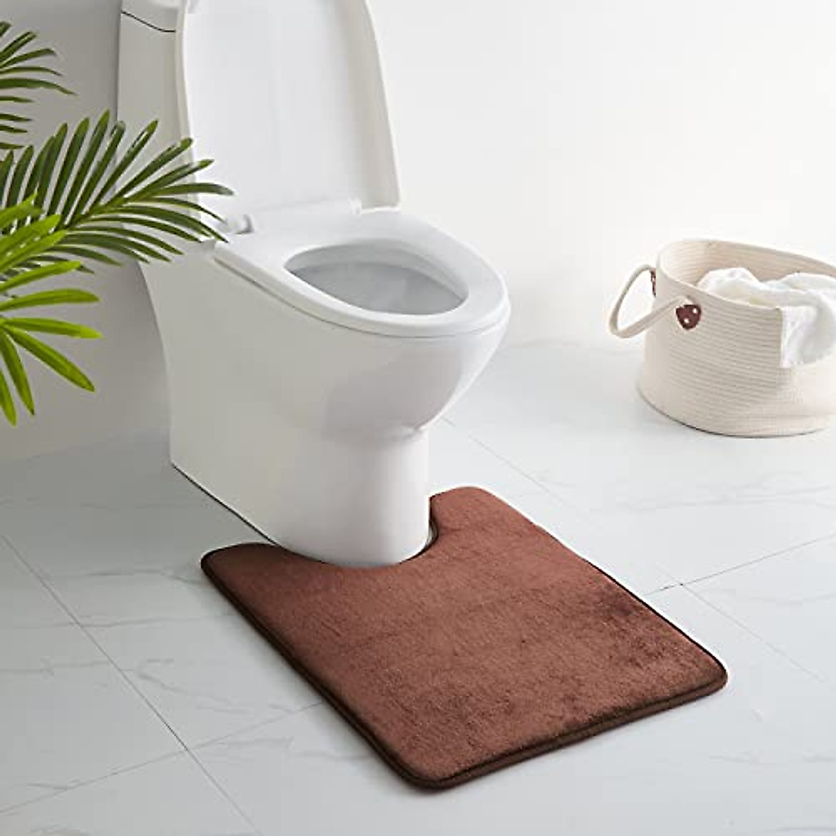 Sweet Home Collection Bathroom Rugs Memory Foam Bath or Shower Mat Slip Resistant Extra Absorbent Soft Fluffy Non Skid Rectangle