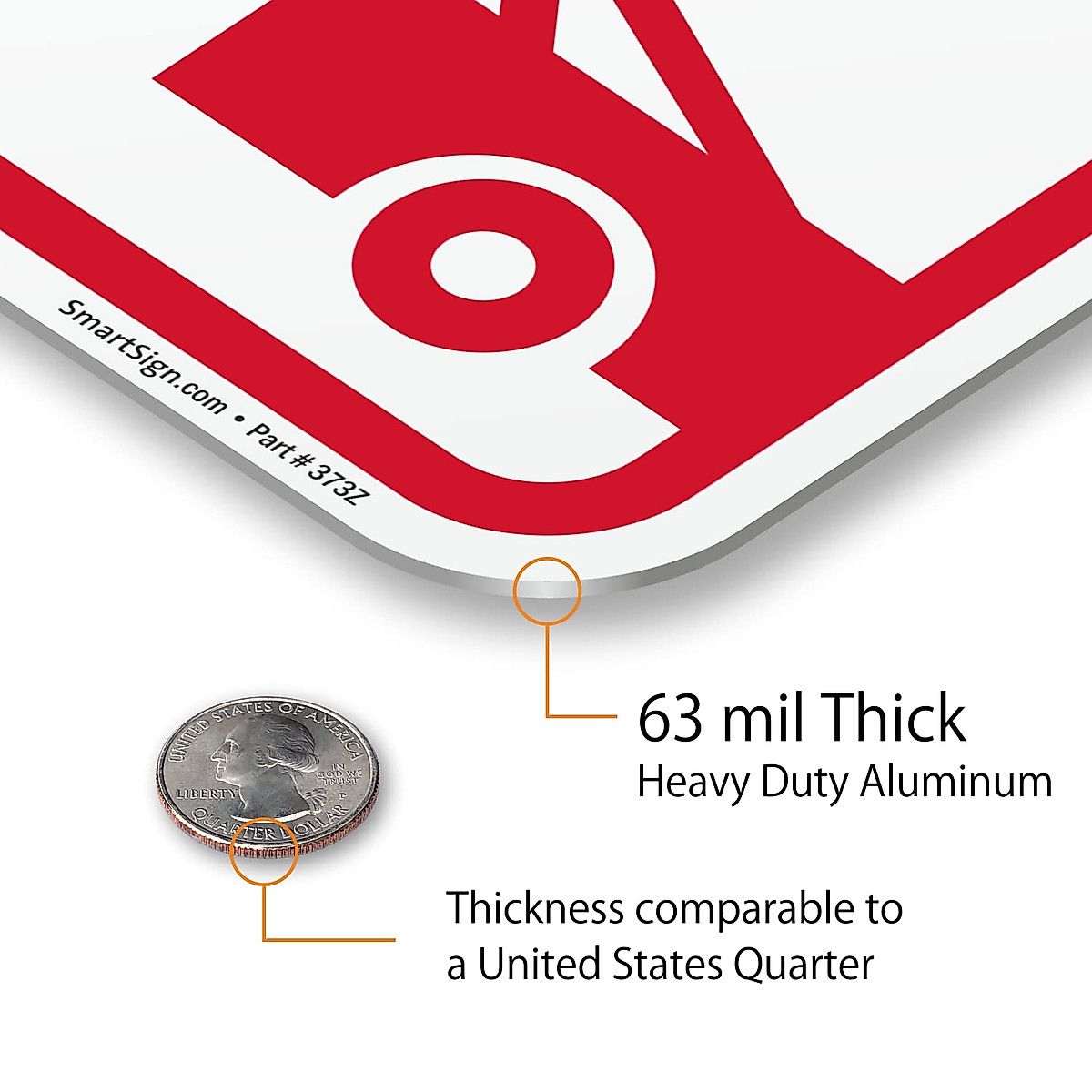 SmartSign 18 x 12 inch “Private Parking - No Parking, Violators Towed At Vehicle Owner's Expense” Metal Sign, 63 mil Aluminum, 3M Laminated Engineer Grade Reflective Material, Red and White