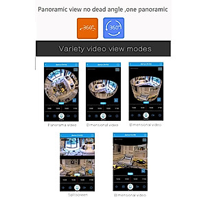 1080P Light Bulb Camera Garage Wireless Surveillance Camera Work with Alexa for Baby Room WiFi 2.4GHz E27-AOLANS