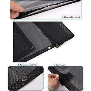 RT-TCZ Sunshade Mesh Bikini Top Cover Provides UV Sun Protection for 1997-2006 Jeep Wrangler TJ & Unlimited (TJ-Black)