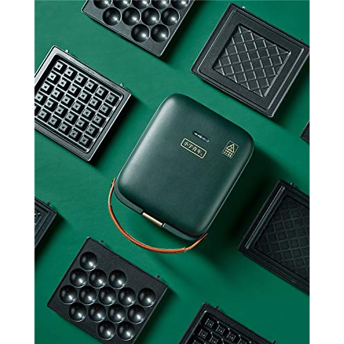 3-in-1 Sandwich Waffle Eggette Maker Portable Cooking Non-stick Coated Detachable Bakeware Plates Electric Panini Press Double-sided Heating Breakfast Toaster