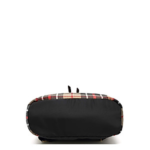 Nishi Plaid BackpackWaterproof Laptop Backpack for Travel School Daypack Neylon by Mia K. Farrow