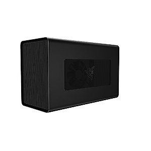 Razer Core X Aluminum External GPU Enclosure (eGPU): Compatible with Windows & MacOS Thunderbolt 3 Laptops, NVIDIA/AMD PCIe Support, 650W PSU, Classic Black